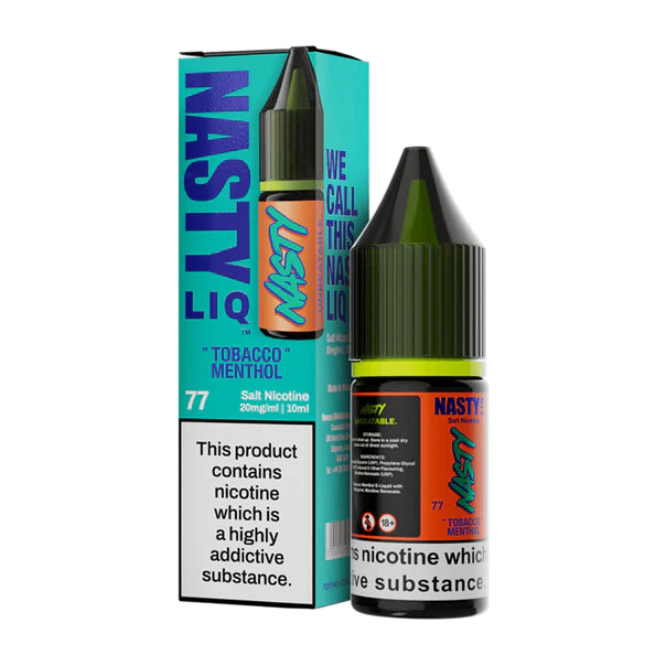 Tobacco Menthol Nic Salt E-Liquid by Nastyliq — Vape Shop Birmingham